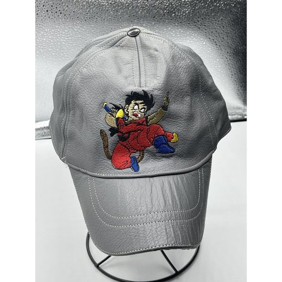 Rare | Accessories | Rare Leather Grey Vampire Goku Dragon Ball Z Hat ...